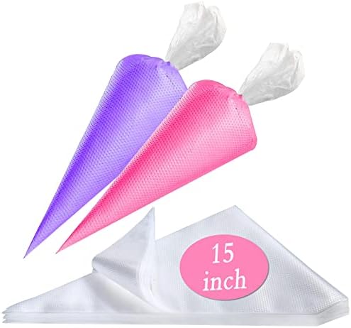 Piping Bag, 10 Inch Pastry Piping Bags, 100 Pcs Cake Cupcake Decorating ...