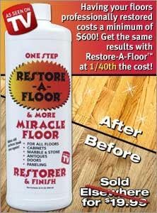 Restore-A-Floor Acabado de suelo esmalte de piso de madera y cera de ...
