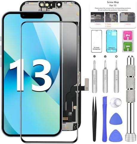 Amazon.com: Perzework OEM Back Glass Replacement for iPhone 13 6.1 inch ...