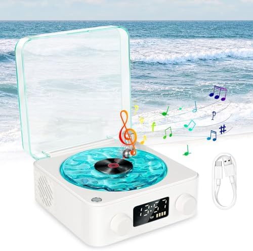 Waves Vinyl Player, Bluetooth Speaker, Wireless Bluetooth Speaker with ...