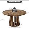 Amazon.com: Tribesigns 47-Inch Round Conference Table, Rustic Small ...