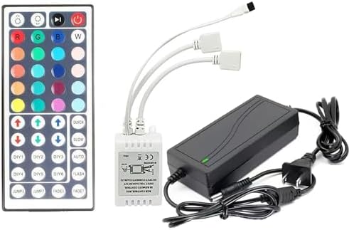Dual Outputs 44 Keys IR Remote Controller 4 Pin 2 Ports RGB Control Box ...