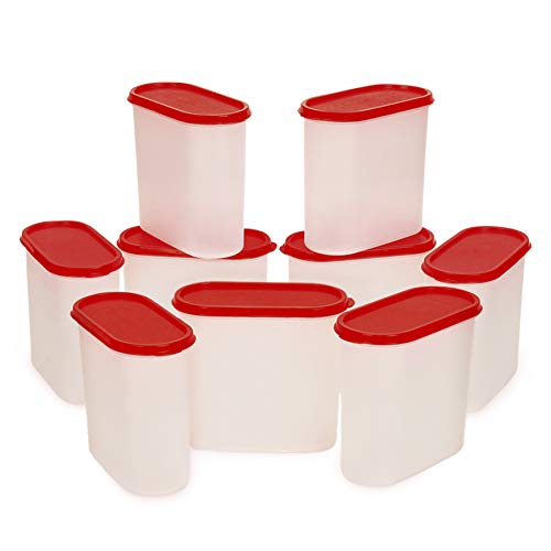 Buy Mahaware Modular Oval Plastic Kitchen Container Set,1800 ml, Set of ...
