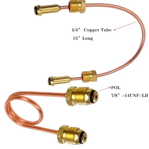 Snapklik.com : MENSI Propane Regulator Copper Pigtail Tubing Hose POL X ...
