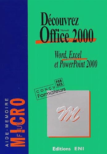 Découvrez Office 2000 - Word, Excel et PowerPoint 2000: Collectif ...