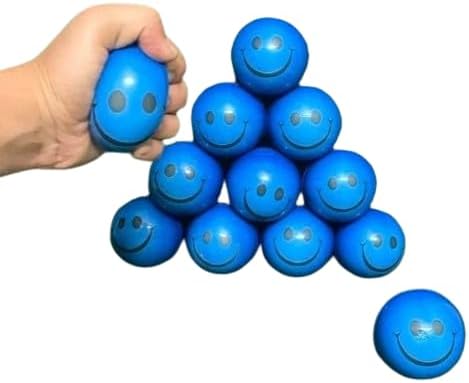 Buy Smiley Soft Blue Balls Smiley Face Squeeze Ball Anti Stress Relief ...