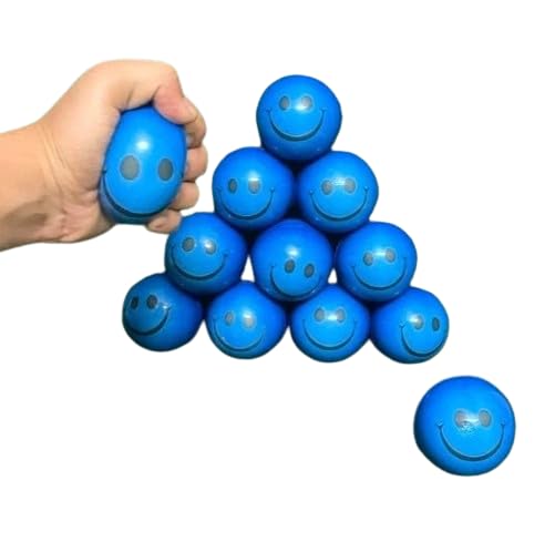 Buy Smiley Soft Blue Balls Smiley Face Squeeze Ball Anti Stress Relief ...