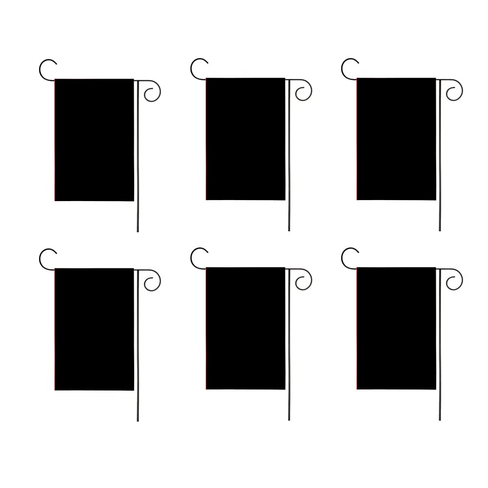 Amazon.com : Flaglink Solid Black Blank Garden Flag 12x18inch - Heavy ...