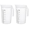 Amazon.com: PATIKIL Graduated Beaker, 2 Pack 1000ml PP Plastic Liquid Measuring Cup Double Sided ...