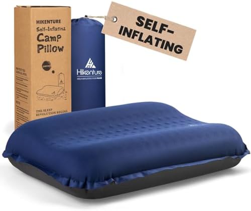 Amazon.com: Hikenture Self Inflating Camping Pillow, Foam Travel ...