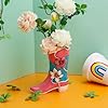 Amazon.com: Flehvour Pink Resin Cowboy Boot Vase, 6x5.5x2.25 inches ...