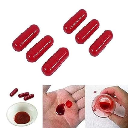 Buy MADDY GROUP Fake Blood Capsules - Realistic Touch for Halloween ...