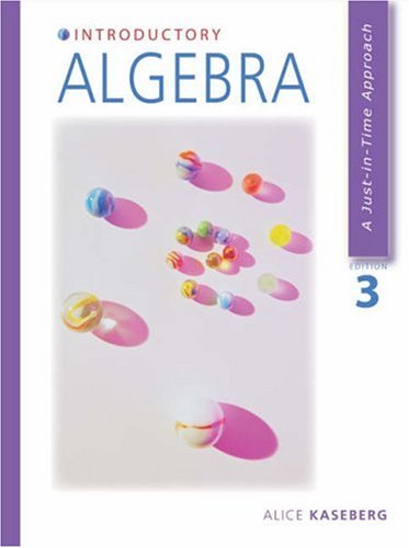 Introductory Algebra (with CD-ROM, BCA/iLrn Tutorial, and InfoTrac ...