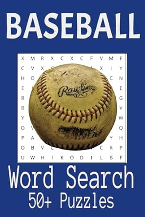 Baseball Theme Word Search Puzzle Book: Word Searches with Baseball ...