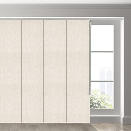 Amazon.com: Light Filtering Cordless Sliding Panel Track Blind, 4-Rail ...