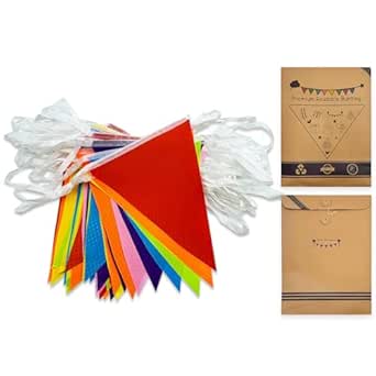 Reusable Waterproof Premium Bunting Banner - 30M 84pcs Triangle Flags ...
