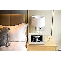 Amazon.com: SSYA Digital Calendar Alarm Day Clock - 12 Alarm Options ...