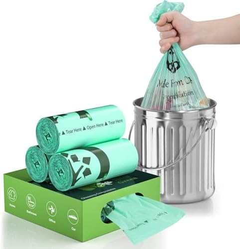 Amazon.com: 1.2 Gallon Compostable Trash Bags for Kitchen Compost Bin ...