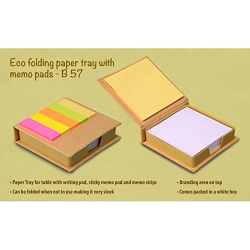 ECO Folding Paper Tray with MEMO Pads (Set of 2) : Amazon.in: Office ...