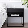 Amazon.com: Ikea VIKHAMMER Bedside Table 60x39x65cm Black : Home & Kitchen