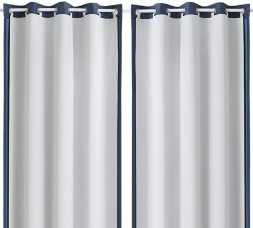 Amazon.com: Chyhomenyc 2 Panels 100% Blackout Curtain Liners, 100% ...