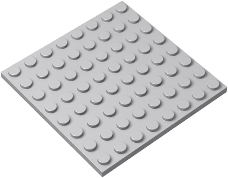 Amazon.com: Classic Light Gray Plates Bulk, Light Gray Plate 8x8 ...
