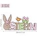 Amazon.de: VALERY MADELYN Holz Ostern Schriftzug Dekoration 28cm Ostern Aufsteller mit Osterhase ...