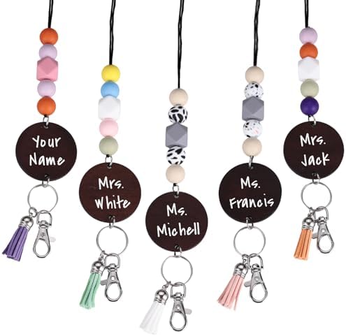 Amazon.com: Booornainde Personalized Teacher Lanyard with Name Tag ...