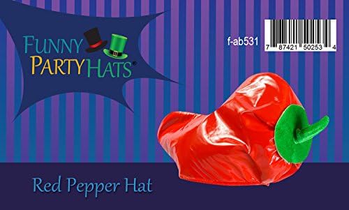 Amazon.com: Funny Party Hats Red Pepper Hat - Adults Cinco De Mayo ...