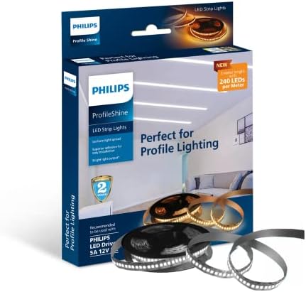 Buy PHILIPS Led Strip Polycarbonate Profile Shine 240 LEDs (Nw), 5 ...