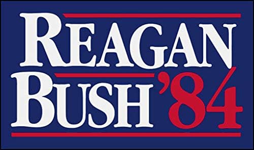 Amazon.com - Reagan Bush 84 Vintage Bumper Sticker (Former Elect ...