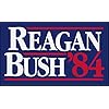 Amazon.com - Reagan Bush 84 Vintage Bumper Sticker (Former Elect ...