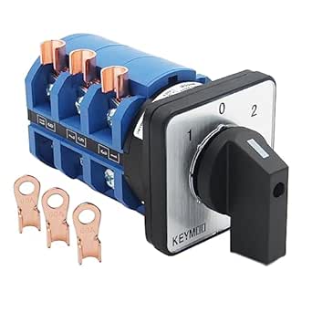 Keymoo 63A Rotary Change-Over Switch with Copper Cable Connector, 660V ...