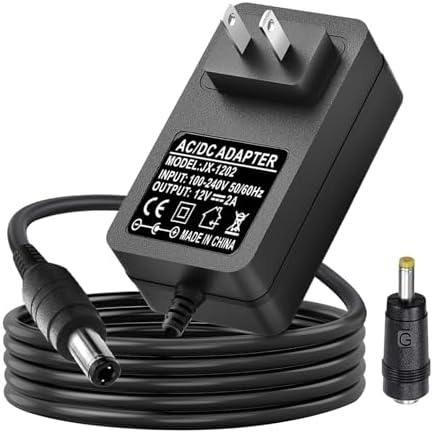 12V AC/DC Portable DVD Player Charger Power Adapter Compatible for UEME ...