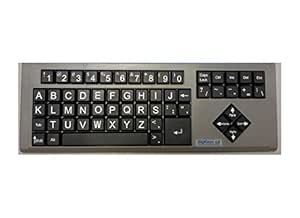 Amazon.in: Buy BigKeys LX ABC Large Print USB Keyboard - Black Keys ...