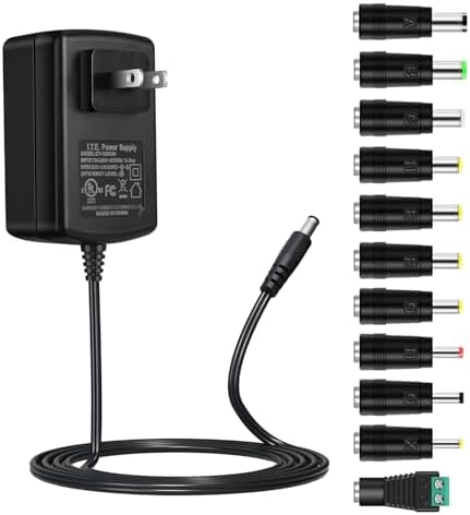 Amazon.com: Security-01 DC 12V 3A Power Supply Adapter,Universal 12volt ...