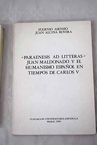 Paraenesis ad litteras: 9788473921596: Books - Amazon.ca