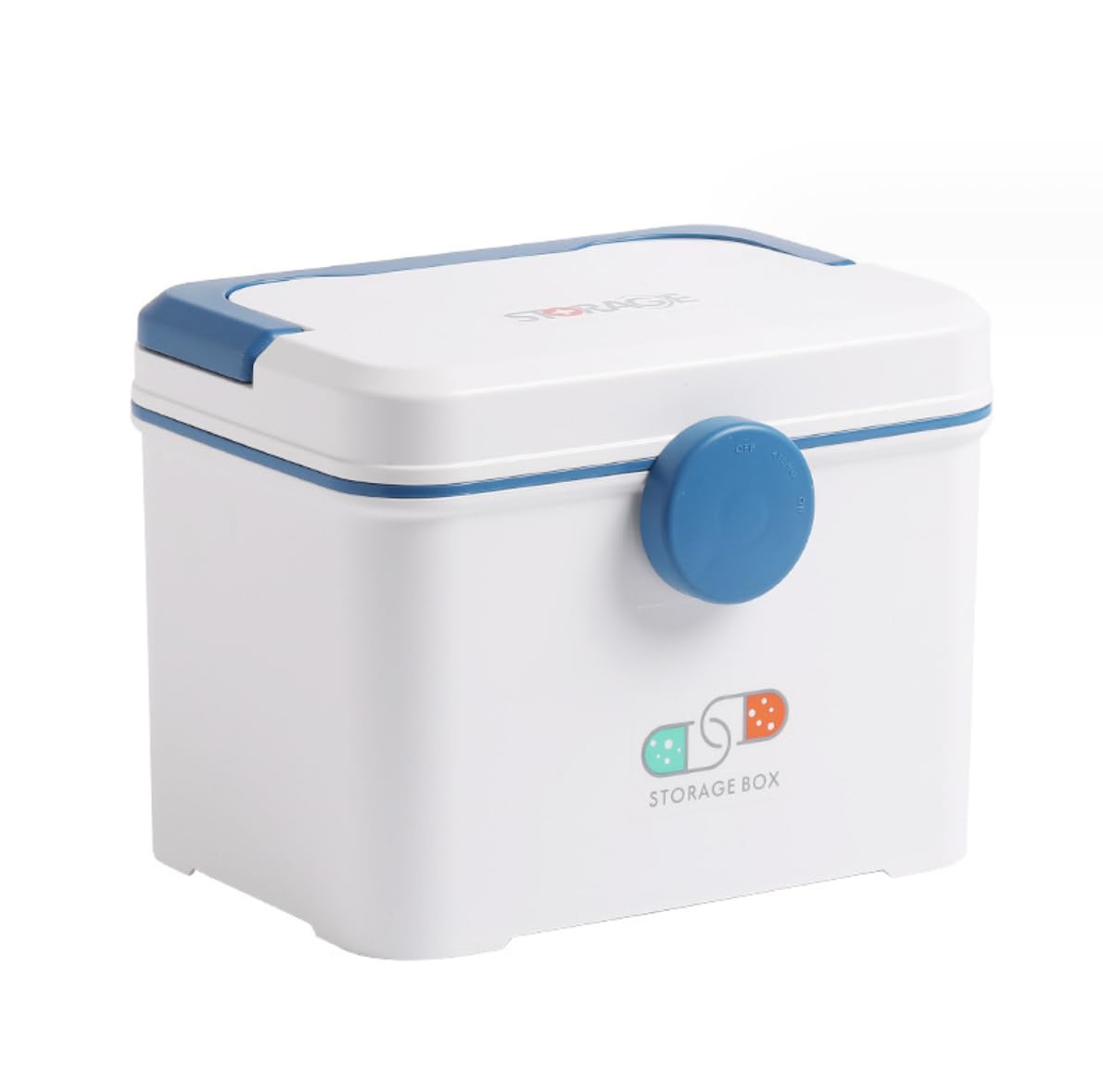 HOMIES Double layer Medicine Box, First Aid Kit with Handle and ...