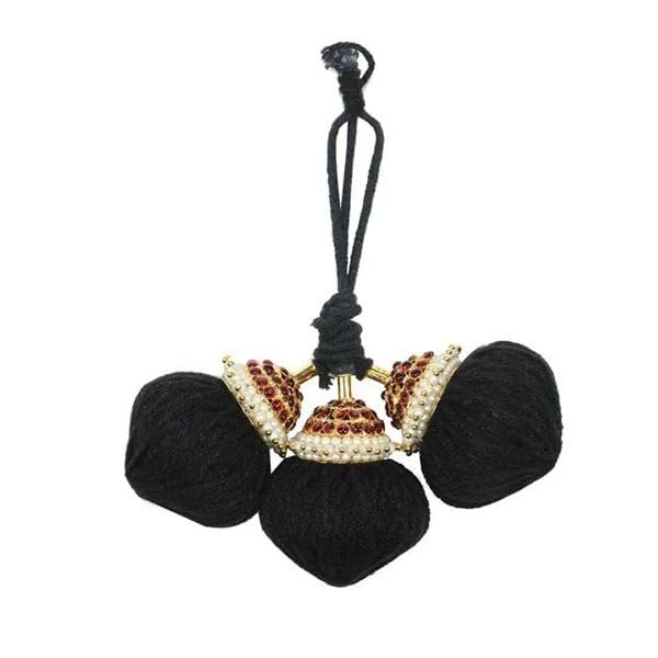 Bharatanatyam Black Hair Kunjalam, South Indian Traditional Hair ...
