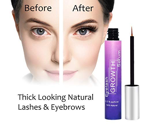 Eyelash Growth Serum,Natural Eyelash Growth Enhancer & Eyebrow Serum ...