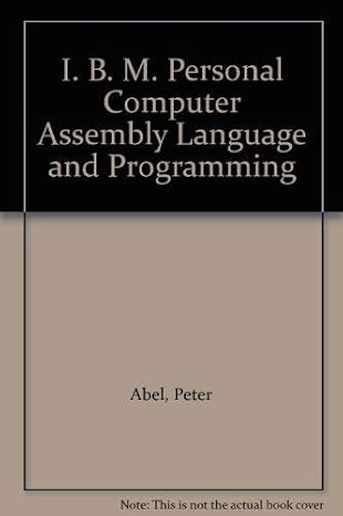 Amazon.com: IBM PC assembler language and programming: 9780134481432: Abel, Peter: Books
