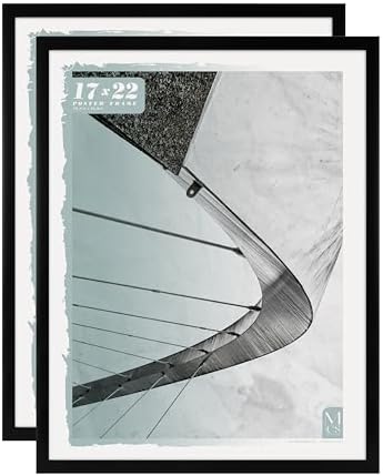 MCS Gallery Foundation Poster Frame, Picture Frame For Wall Art, Black ...