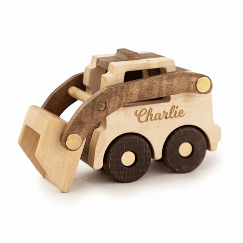 Amazon.com: Personalized Toy Cars, Wooden Construction Vehicles ...