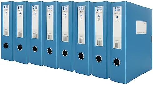 ZOFUN A4 Box Files Pack of 8, 75mm Box Files A4 with Ring Pull and ...