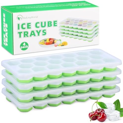 Amazon.com: Small Ice Cube Trays with Lid - Mini Ice Trays for Freezer ...