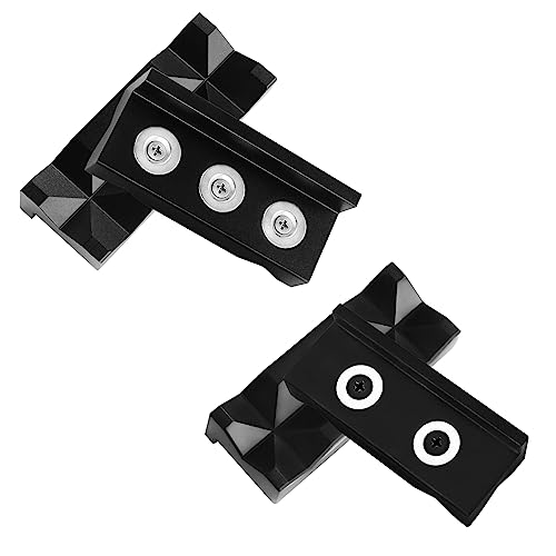 Snapklik.com : 4 Aluminum & Nylon Vise Jaws Pad, Magnetic Reversible ...