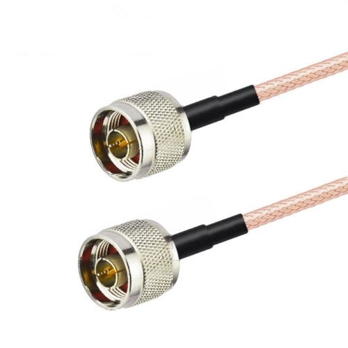 Amazon.com: RF N Plug Male to N Plug Male RG400 Coaxial Cable Antenna ...