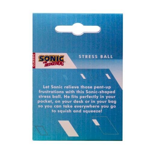 Fizz Creations Sonic The Hedgehog Novely Stress Ball Squeezer. 3D Sonic ...