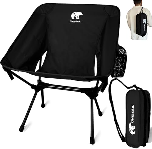 Amazon.com : UNIBEAR Portable Camping Chair with Cup Holder, 330 lbs ...