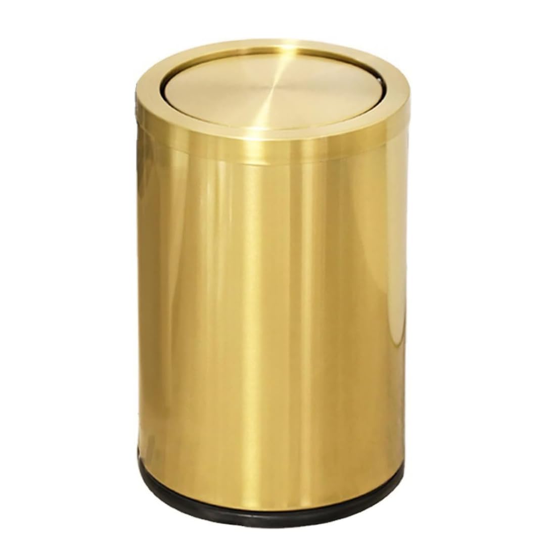LITTERBIN Stainless Steel Premium Gold Swing Dust Bin With Lid ...